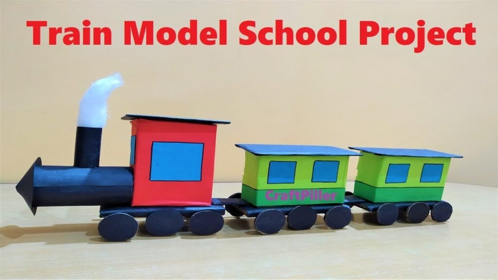 how to make train at home using waste soap, tooth paste boxes ...