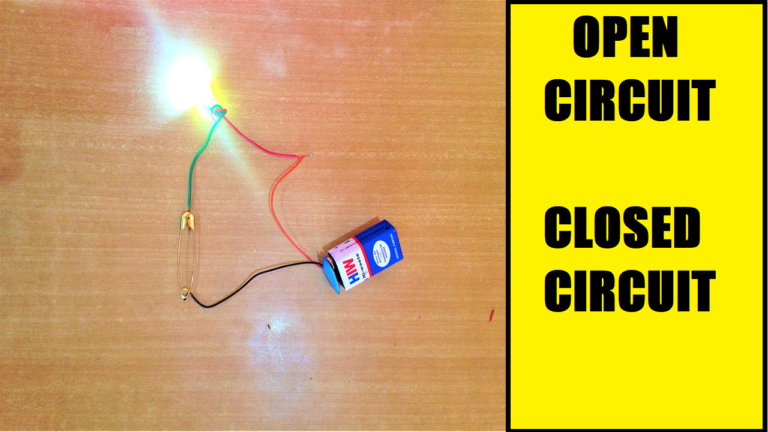 How to build an open and closed electric circuit model for your science ...