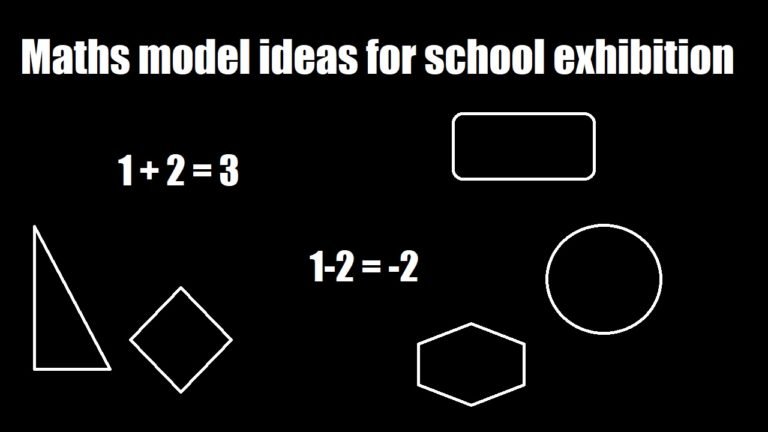 Maths model ideas for school exhibition - DIY School Project Working ...