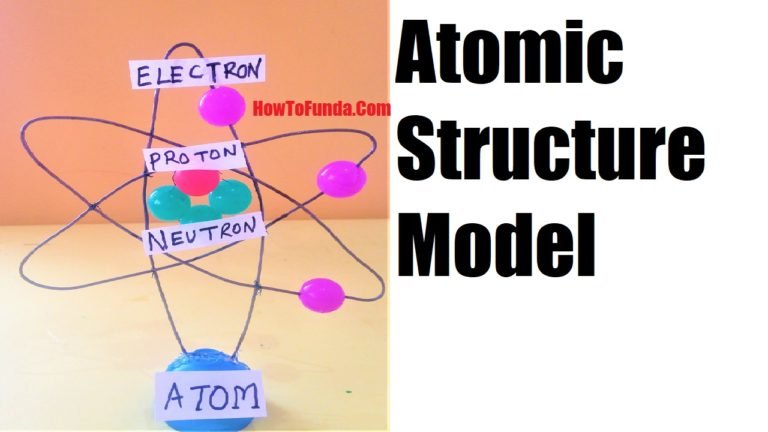 How to make Atomic model project (Rutherford Bohr 3D model) for school ...