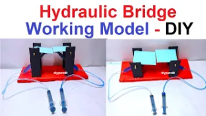 hydraulic bridge working model – science project exhibition – diy ...
