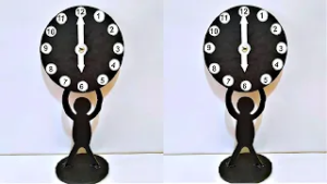 school project wall clock model making craft ideas using cardboard ...