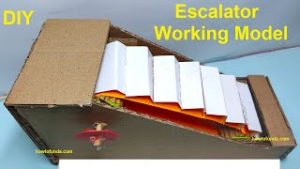 how to make escalator working model – elevator diy – science project ...