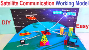 how to make satellite communication working model science project with ...