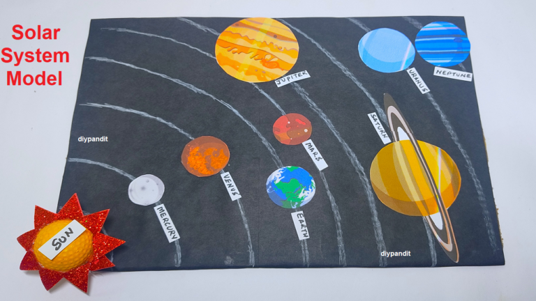 solar system model making science project – diy – simple and easy ...