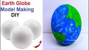 How to make Earth Globe Very Easy at Home 3d Earth Globe Model ...