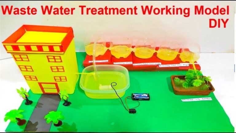 how to make waste water treatment plant working model | inspire science ...
