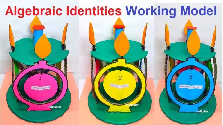 how to make algebraic identities working model – diy – maths tlm ...