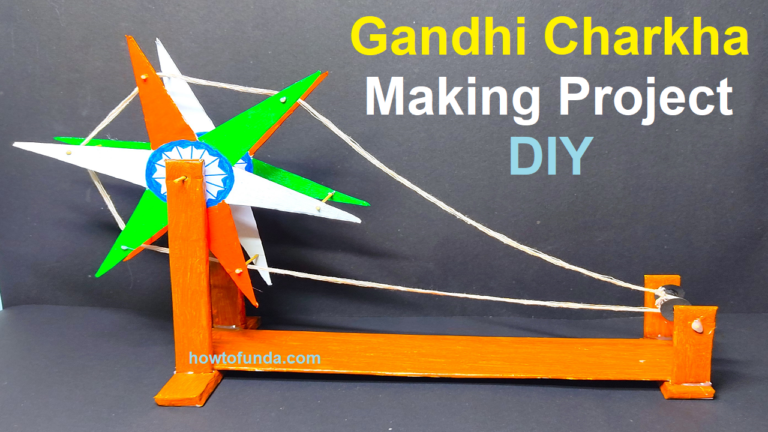 Working model of Gandhi’s charkha (spinning wheel) - Science Projects ...