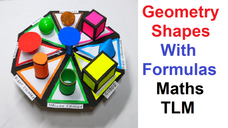how to make geometry shapes model using paper and cardboard - Science ...