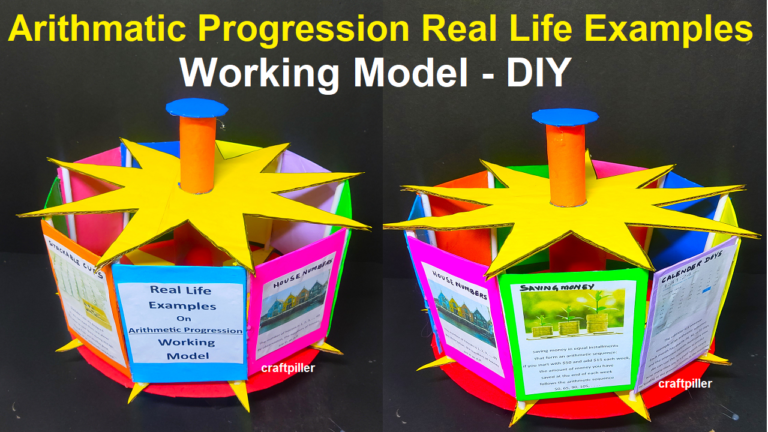 how to make real life examples of arithmetic progression working model ...