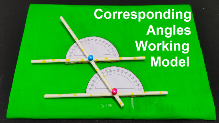 how to make corresponding angles working model for math’s exhibition ...