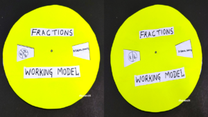 how to make fraction working model using cardboard - Science Projects ...