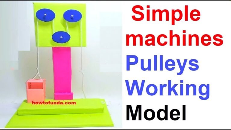 working model of a pulley system for a science project – Free Science ...
