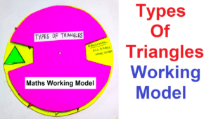 how to make working model to represent different types of triangles ...