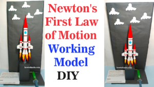 how to make newtons first law of motion working model for science ...