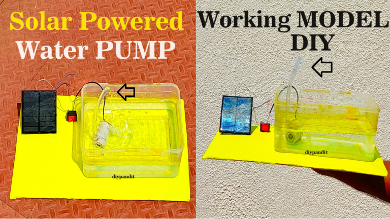 how to make solar-powered water pump working model - Science Projects ...
