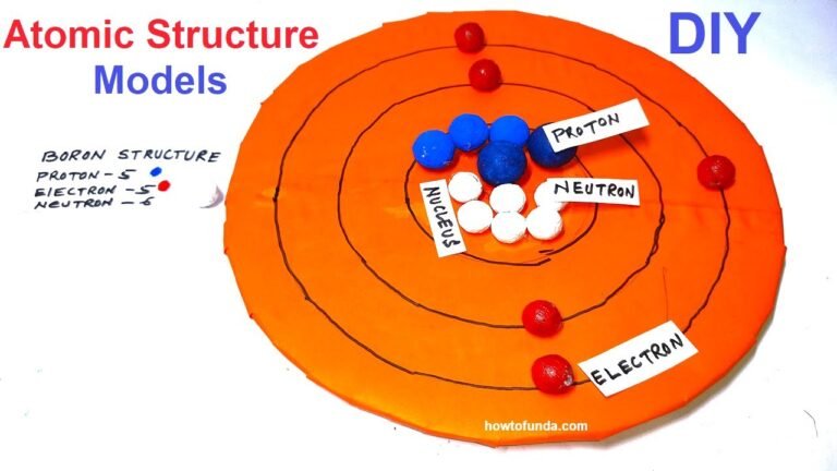 How To Make Atomic Models Atom Structure Boron 3d Atomic Model