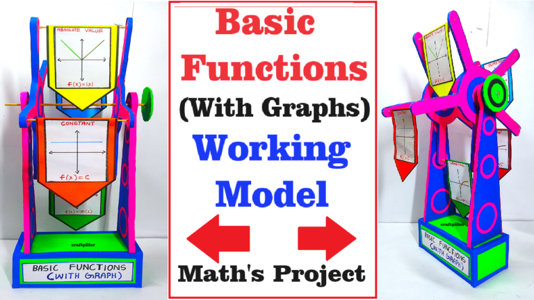 how to make basic functions types graphing working model – maths tlm – diy – craftpiller ...