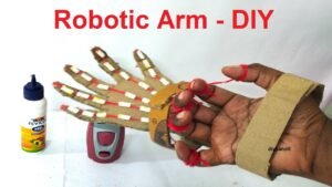 How to Make a Robotic Arm Science Project at Home out of Cardboard ...
