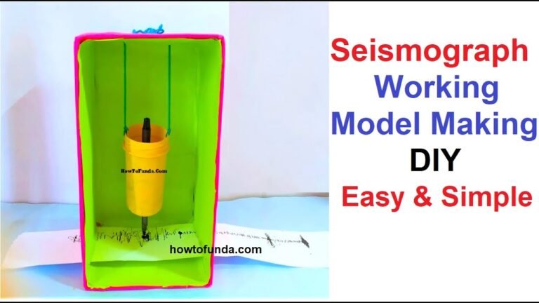 how to make seismograph working model(3D) using waste materials ...