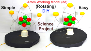 how to make 3D atom model - Science Projects | Maths TLM | English TLM ...