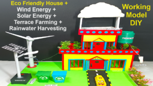 how to make eco-friendly house model with terrace farming – rainwater ...