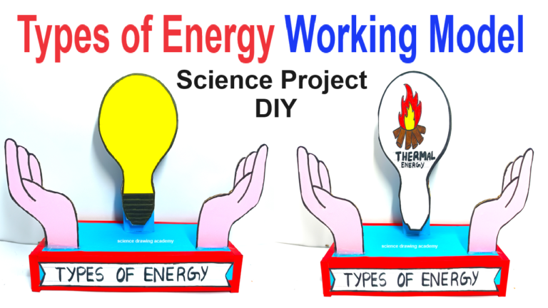 How to make Types of Energy Working Model - Science Projects | Maths ...
