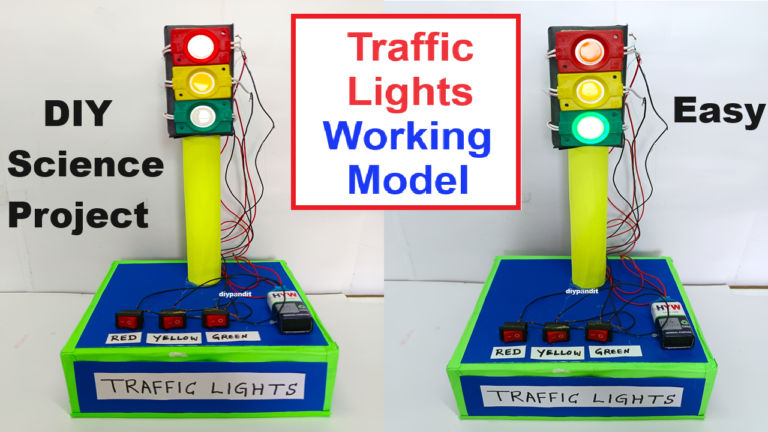 Traffic light working model explanation - Science Projects | Maths TLM ...