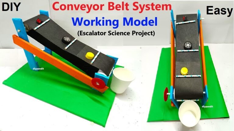how to make conveyor belt system working model - Science Projects ...