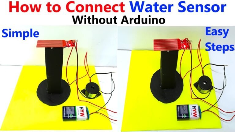 how to connect water sensor or rain sensor without using an Arduino ...