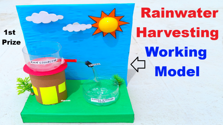 How To Explain Rainwater Harvesting Working Model - Science Projects ...