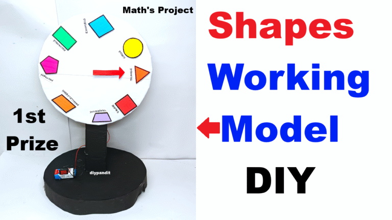 How to Explain Rotating Shapes Working Model – Maths Project (DC Motor ...