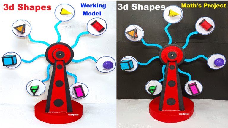 3D shapes teaching model – maths tlm - Science Projects | Maths TLM ...