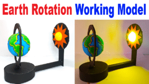 earth rotation working model for science exhibition - Science Projects ...