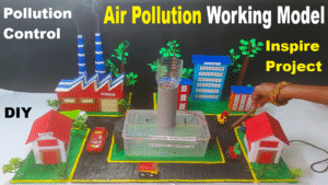 how to make air pollution control working model for science project ...