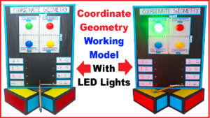 how to make coordinate geometry working model with led lights for maths ...