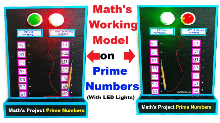 how to make maths working model on prime numbers using led lights ...