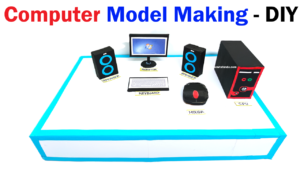 how to make Computer Model Making Using Cardboard and Color Paper ...