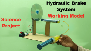 How To Make Hydraulic Brakes Working Model – DIY Science Exhibition ...
