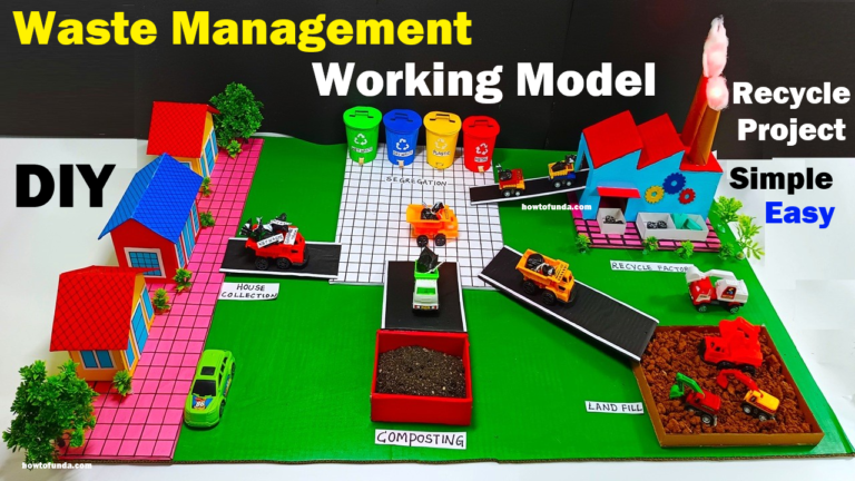 How To Make Waste Management Working Model with Recycling for Science ...