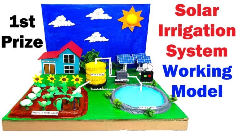 How To Make Solar Irrigation System Working Model – Science Project ...