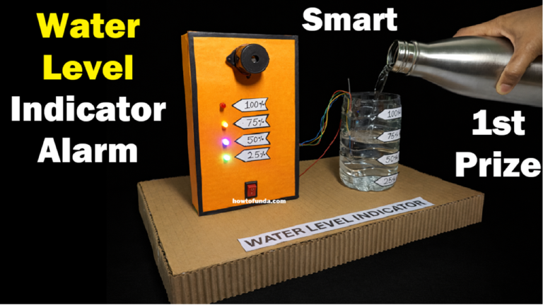 How To Make Water level indicator project with explanation - Science ...